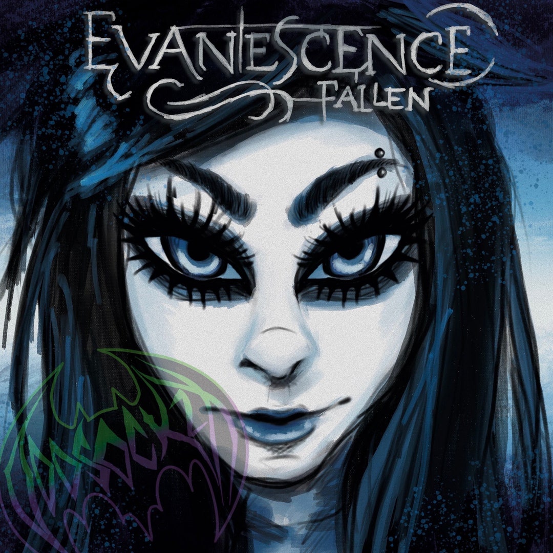 Handmade GLOSSY STICKERS / DECAL - Evanescence Fallen Album , Square ...