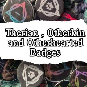 Handmade 32mm Therian Otherkin Otherhearted Alterhuman Pin Button Badge ...