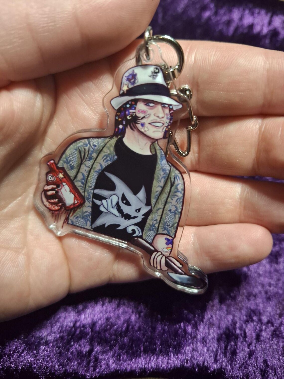 Habit Everymanhybrid Clear Acrylic Charm/keychain , Slenderverse , EMH ...