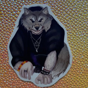 Handmade GLOSSY STICKER: Wolf Therian Quadrobics , Alterhuman ...