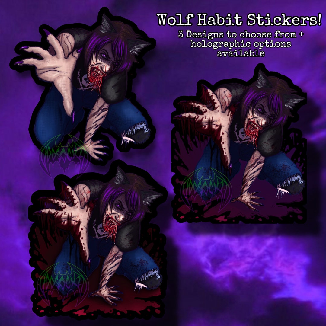 HANDMADE Werewolf Habit Everymanhybrid Vinyl Stickers, Slenderverse ...