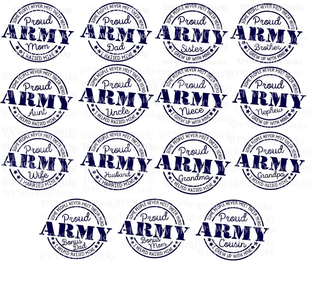Proud Army Sister, Proud Army Brother, Proud Army Mom,proud Army Dad ...