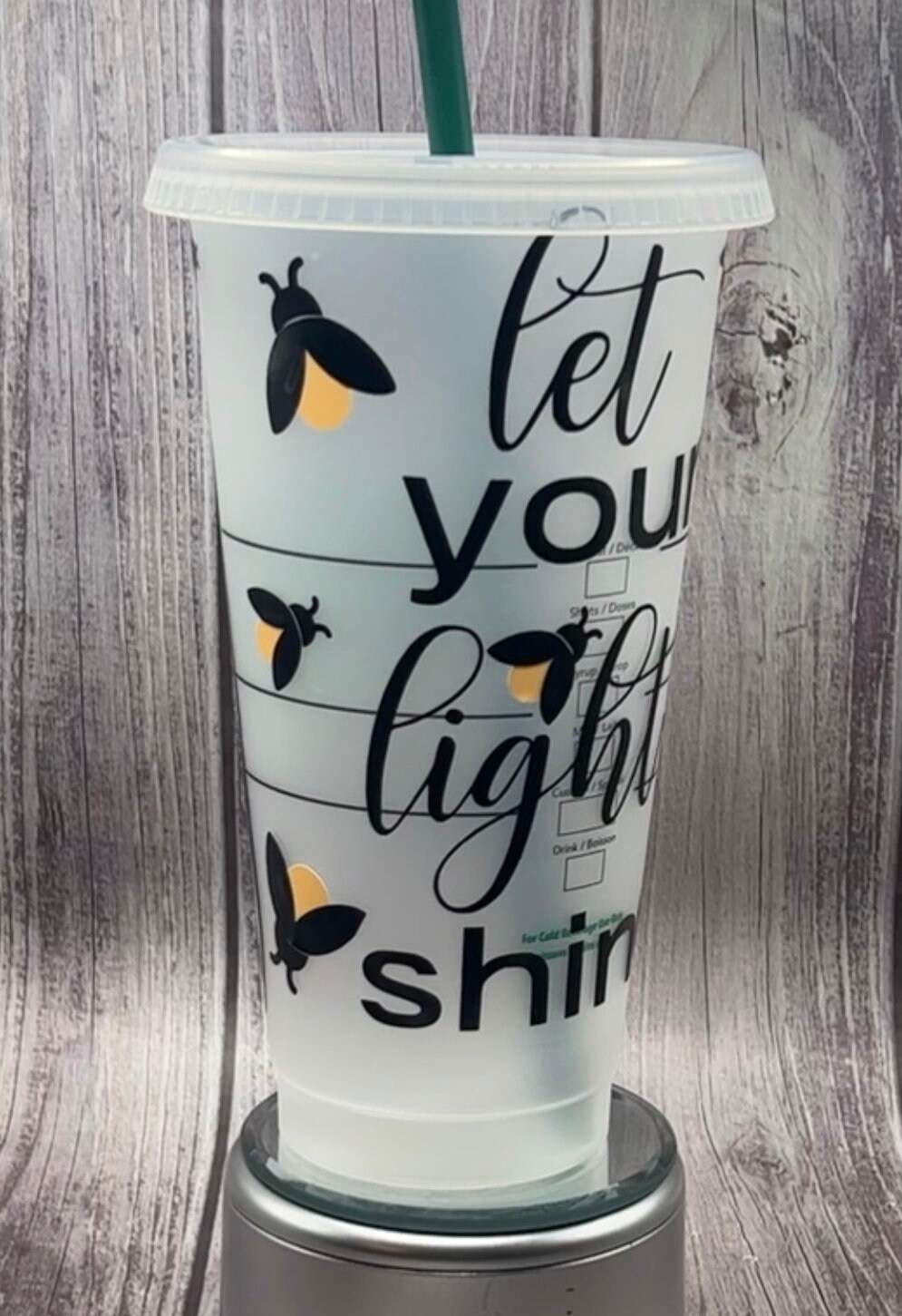 Lightning Bug Cold Cup Starbucks Cold Cupfirefly - Etsy
