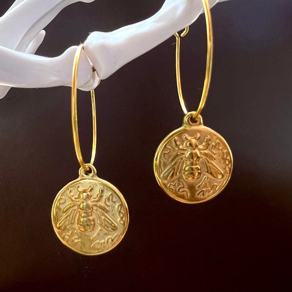 Dangle Coin Earrings - Etsy