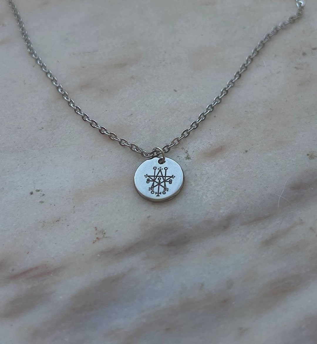 Sigil Astaroth Ashtaroth Astarot Asteroth Occult Jewelry Small Necklace ...