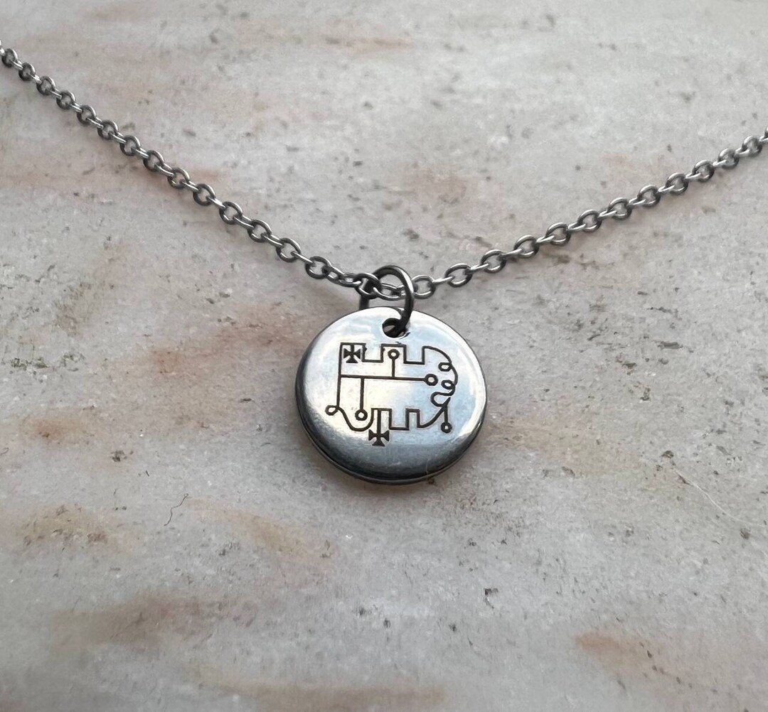 Sigil of Stolas / Stolos / Solas Pendant Occult Jewelry Necklace Left ...