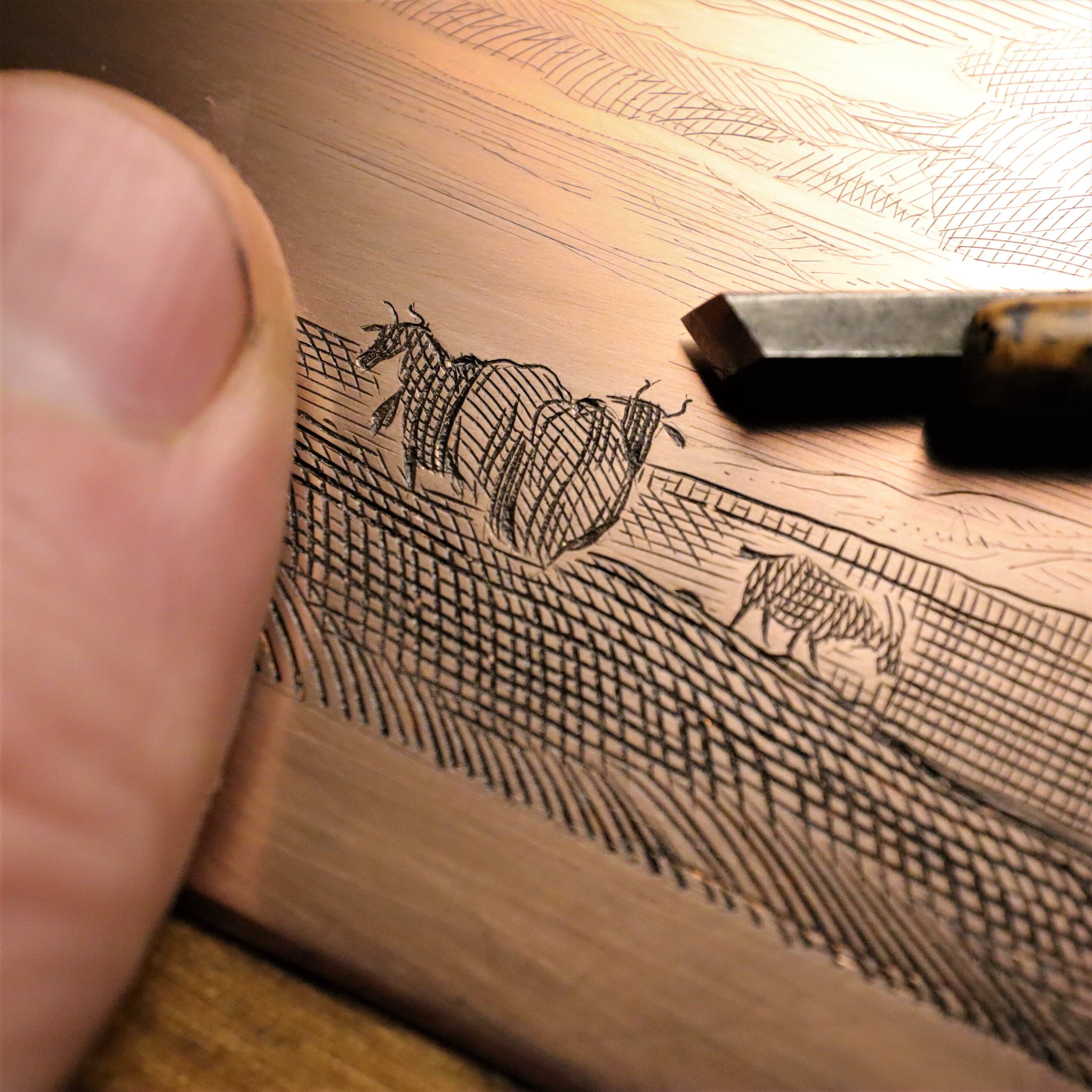 Monoliths (starships) - Original Hand-engraved Copperplate Engraving ...