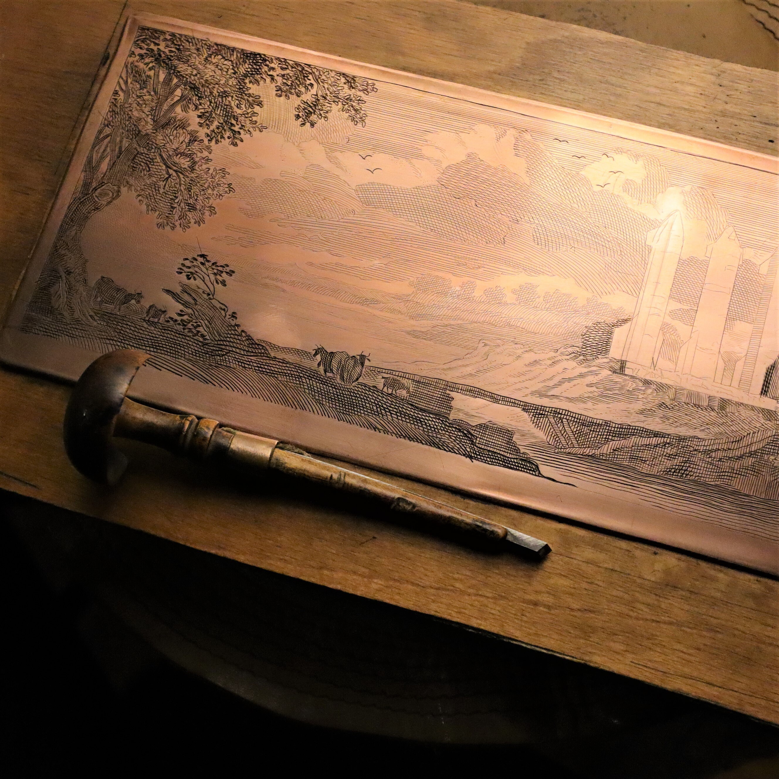 Monoliths (starships) - Original Hand-engraved Copperplate Engraving ...