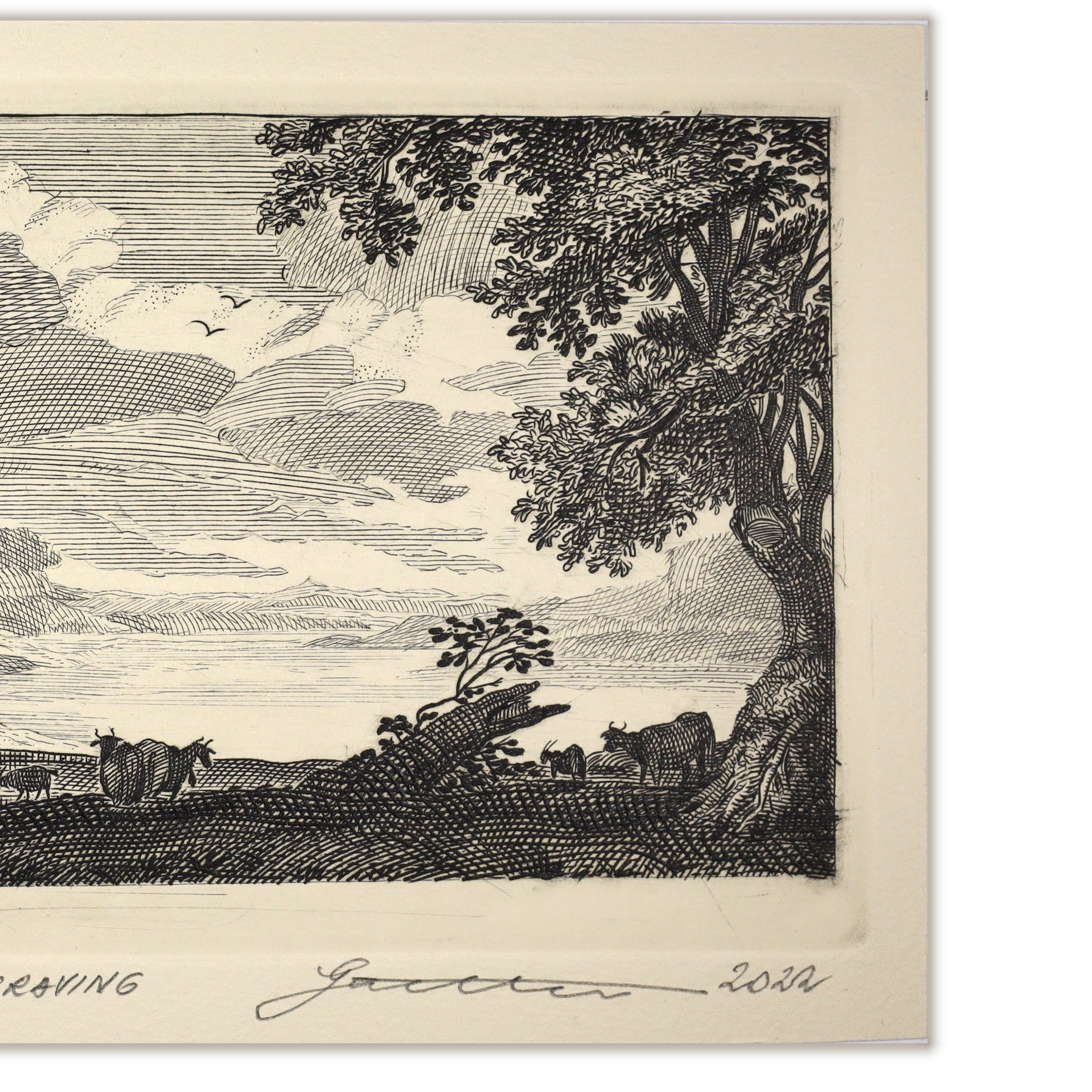 Monoliths (starships) - Original Hand-engraved Copperplate Engraving ...