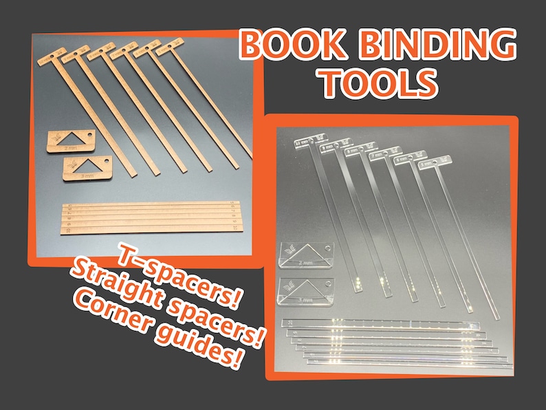 Set of Book Binding Tools for Making Covers (METRIC) | Book Covers ...