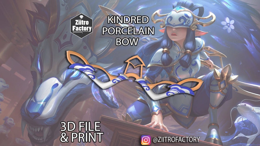 Kindred Porcelain Bow / Arc - League of Legends - Etsy