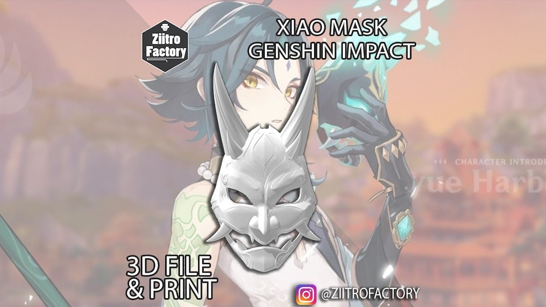 Xiao Mask - GENSHIN IMPACT - Etsy
