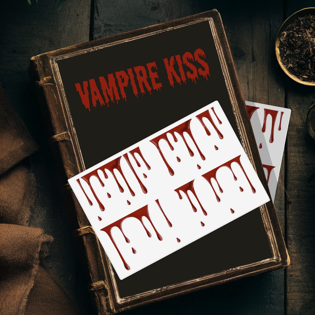 Bloody Drip Sticker Pack, Halloween Stickers, Horror Blood Stickers ...