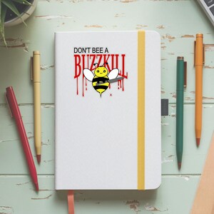 Halloween Bee Stickers, Don't Bee a Buzzkill, Killer Bees, Spooky ...