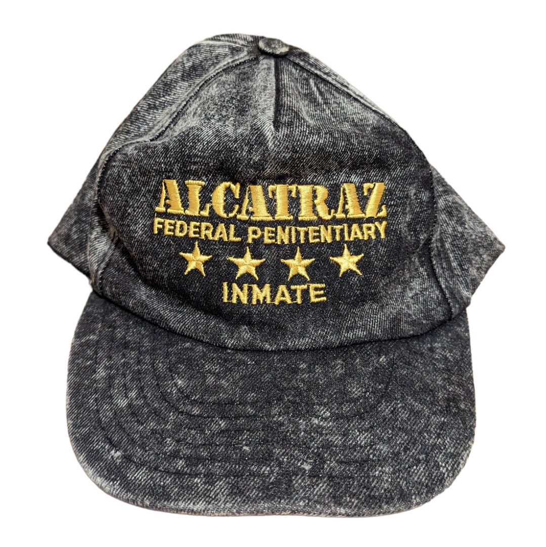Vintage Alcatraz Federal Penitentiary Inmate Snapback Cap, Adjustable ...