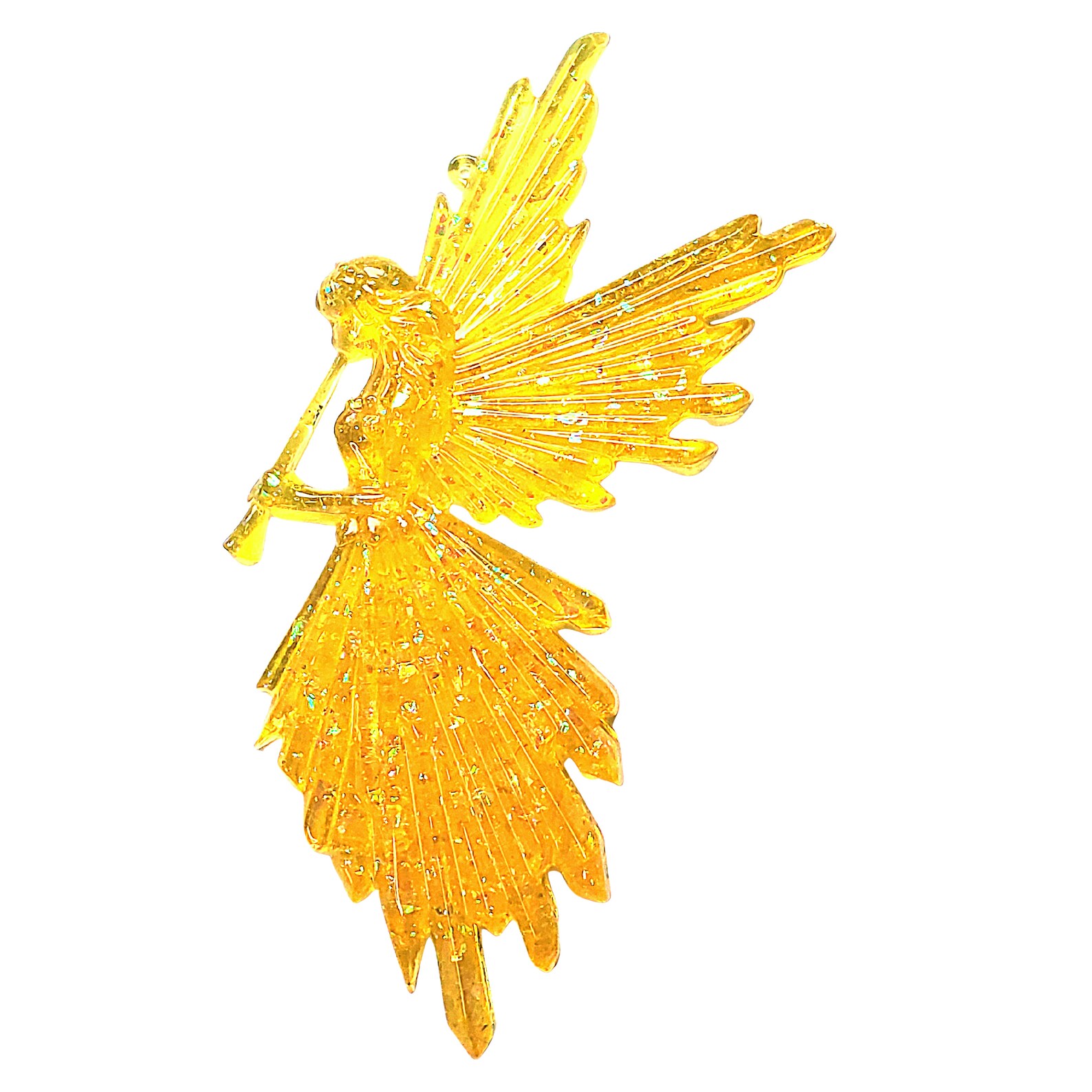 Topaz Yellow Guardian Angel for November Iridescent Suncatcher Perfect ...