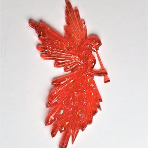 Ruby Red Birthstone Guardian Angel Iridescent Suncatcher July Perfect ...