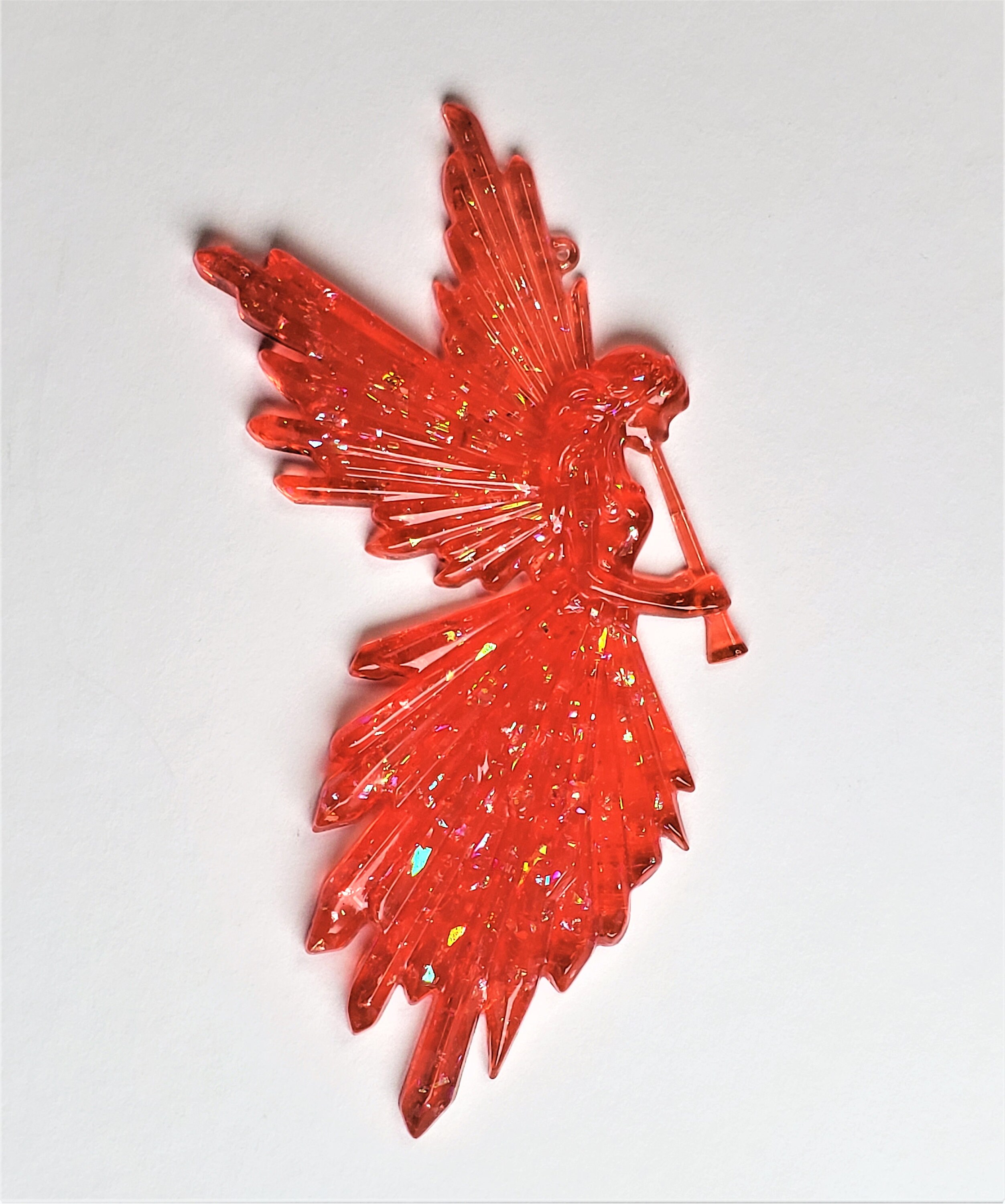 Ruby Red Birthstone Guardian Angel Iridescent Suncatcher July Perfect ...