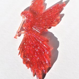 Ruby Red Birthstone Guardian Angel Iridescent Suncatcher July Perfect ...