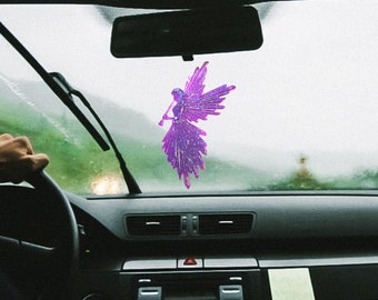 Ruby Red Birthstone Guardian Angel Iridescent Suncatcher July Perfect ...