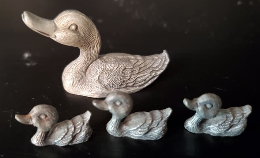 Vintage Pewter Figurines--animals - Etsy
