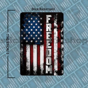 American Flag Sticker Decal, Patriotic Vinyl Sticker, USA Freedom Flag ...