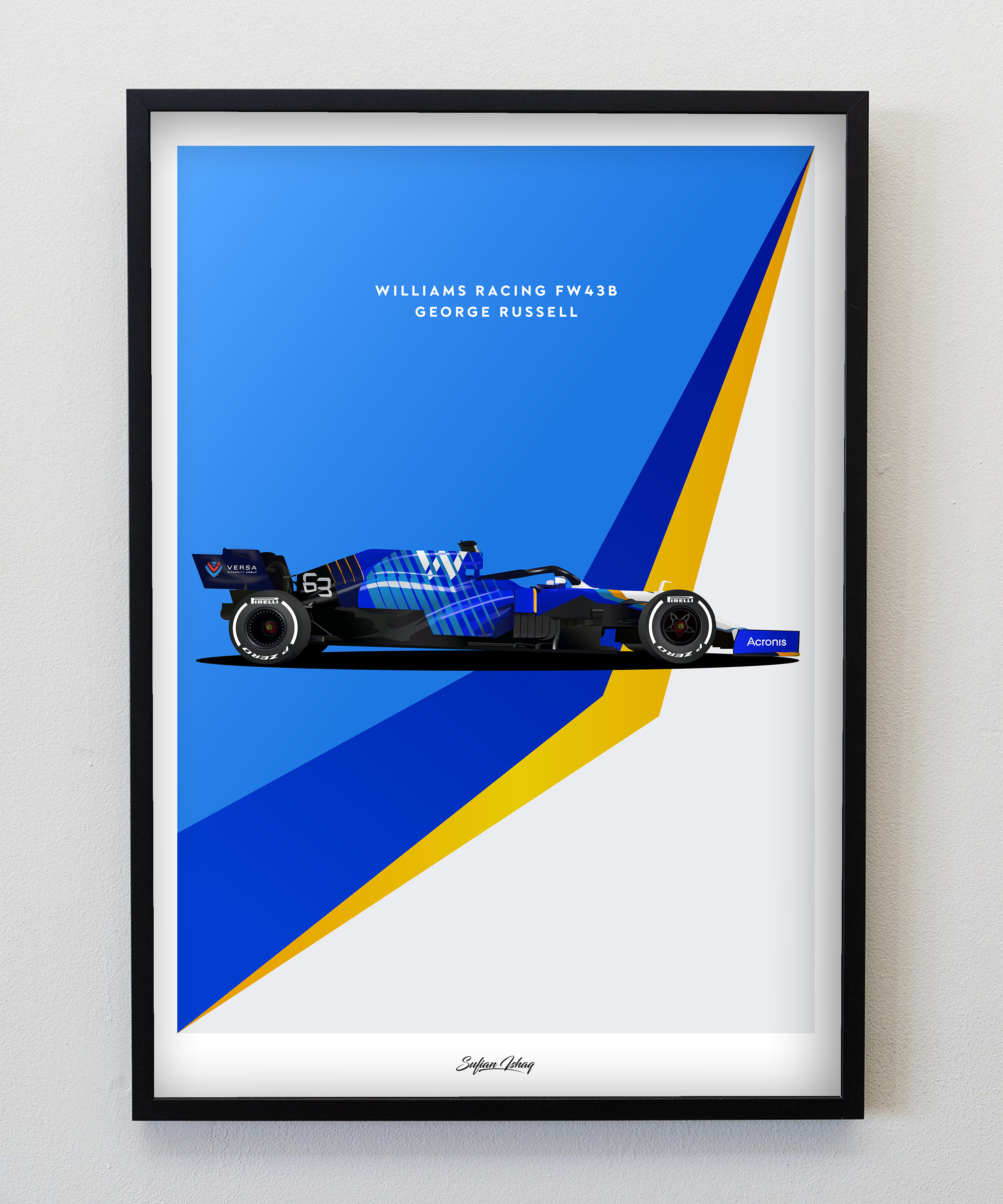 Williams F1 2021 Poster George Russell Nicholas Latifi F1 2021 Prints ...