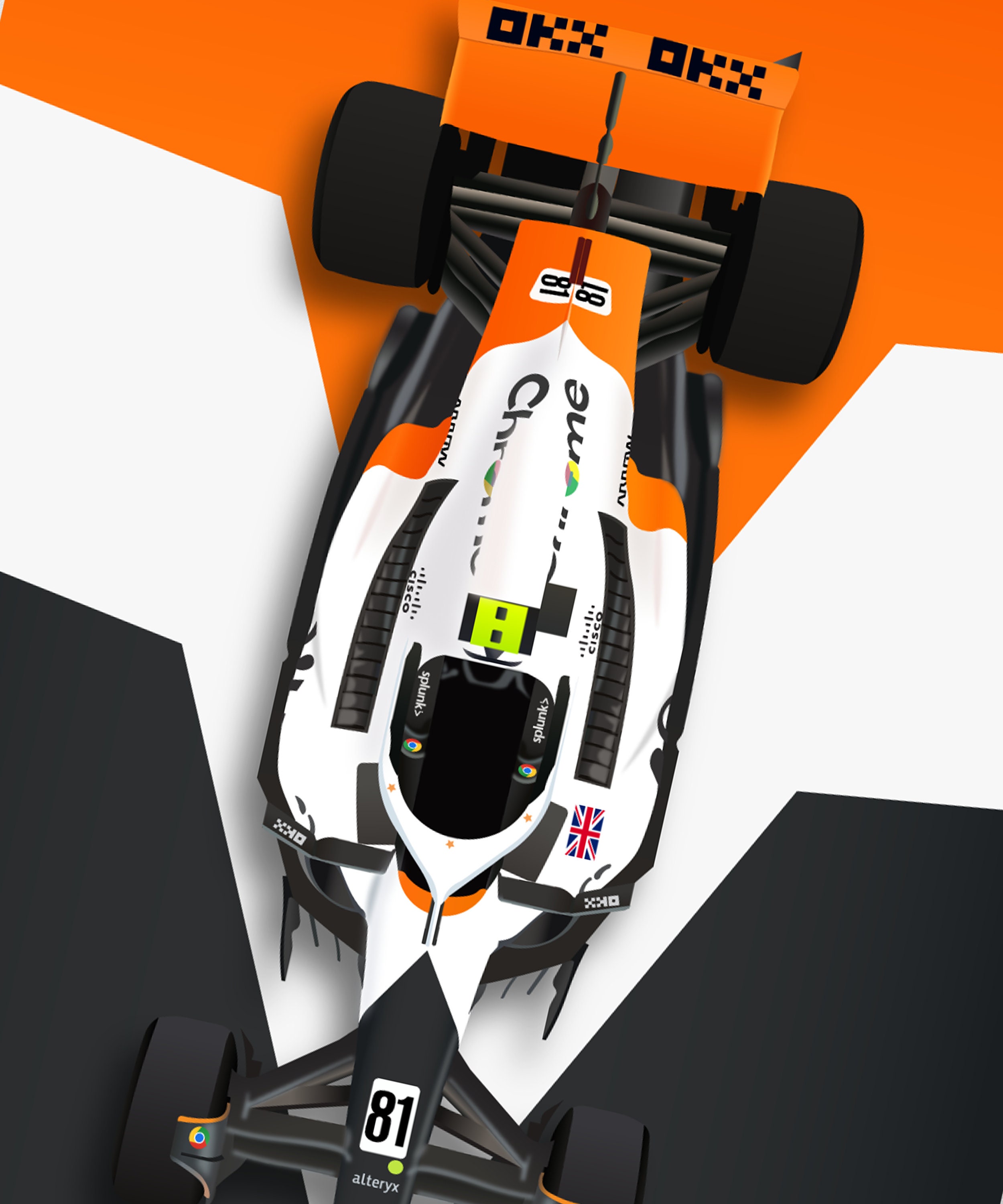 Mclaren Triple Crown Livery F1 2023 Lando Norris Oscar - Etsy Australia