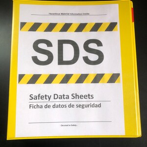 SDS Binder Cover - Etsy