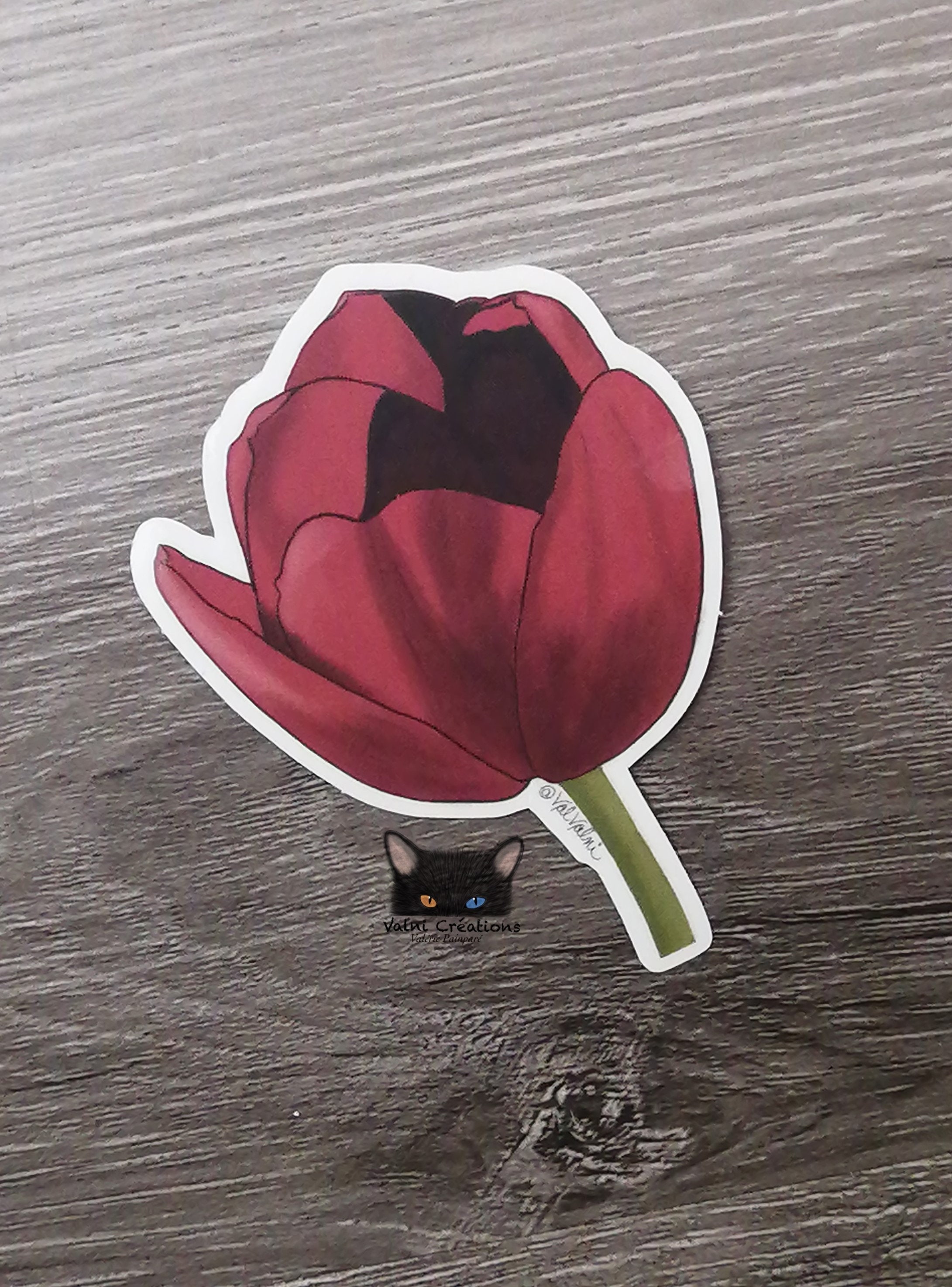 Autocollants, Stickers, Tulipe, Tulip, Fleurs, Flowers, Artwork, Vinyl ...
