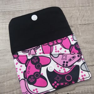 Small Wallet, Small Card Holder, Small Pouch, Gamer Pouch, Pink ...