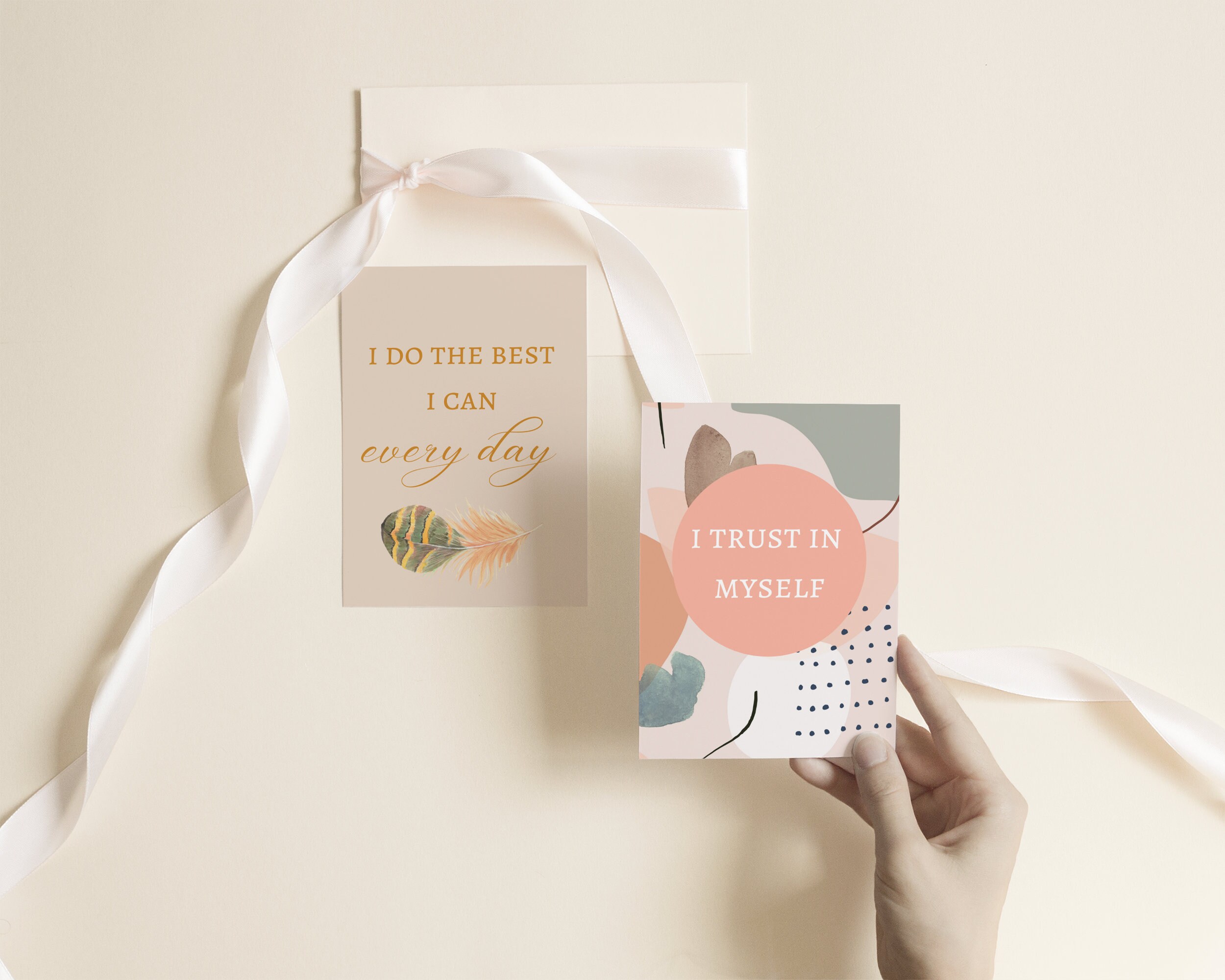 Boho Affirmation Cards, Printable Affirmations, Motivational Cards ...