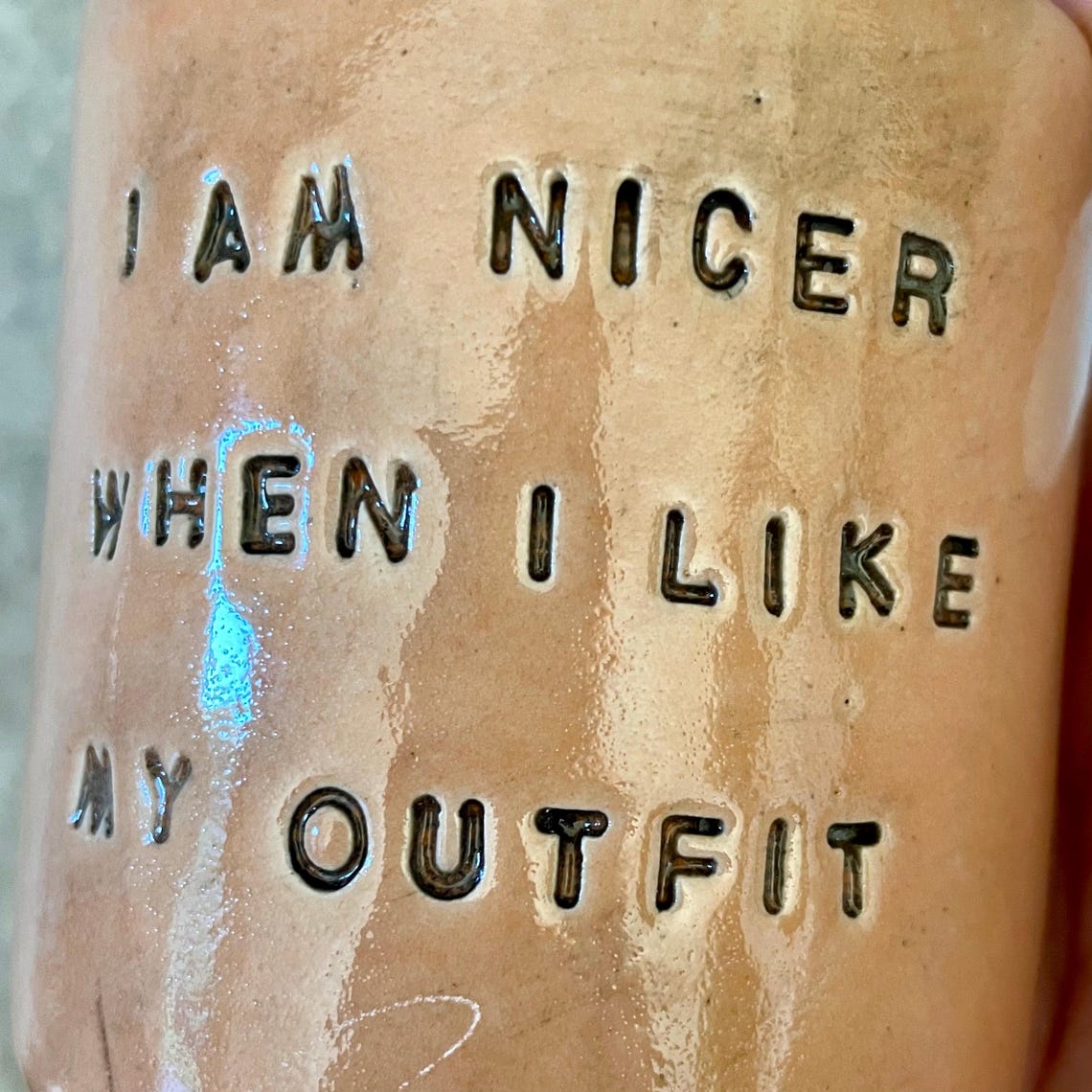 Mug With Funny Quote, Hand-made Pottery Mug, Clay Mug, Stoneware Mug ...