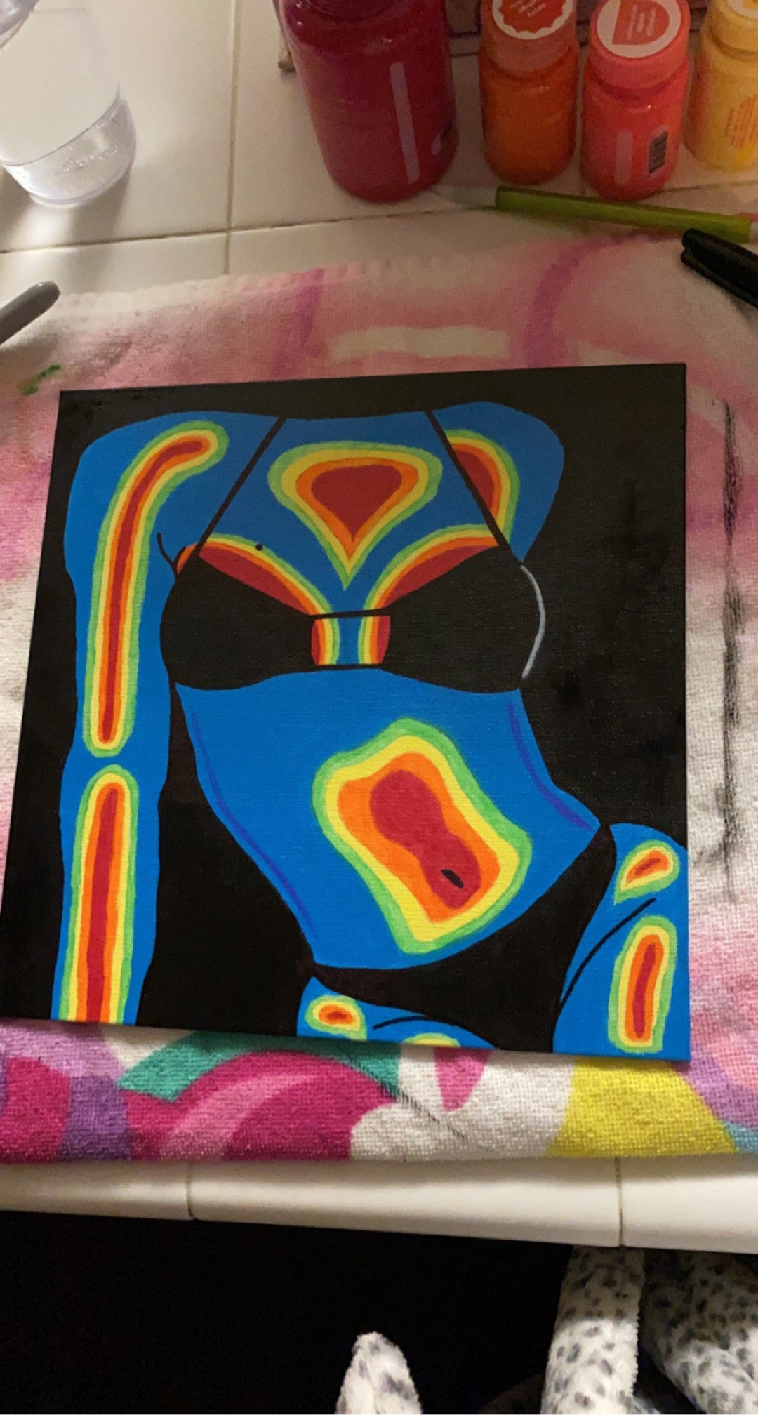 Rainbow Body Painting Neon - Etsy