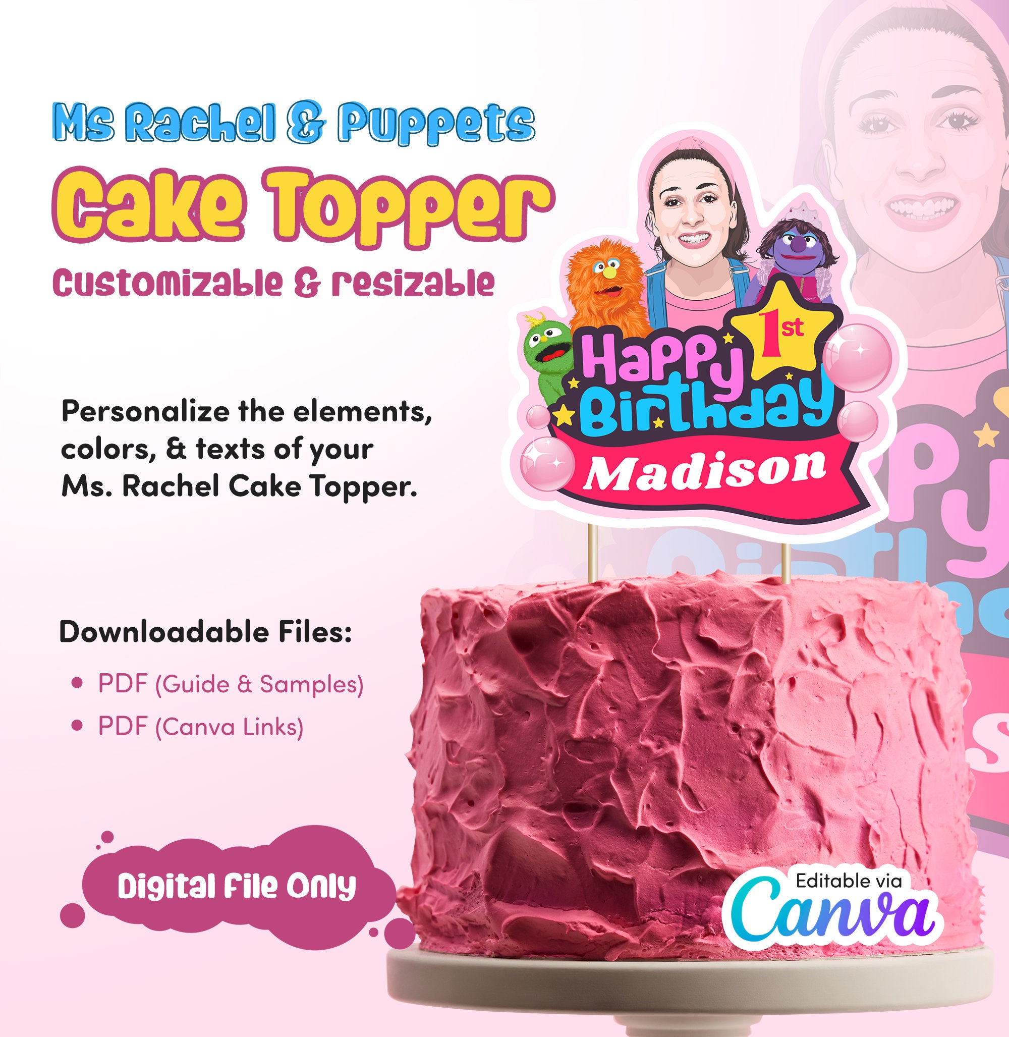 Ms Rachel Birthday Bundle Pack for Girl Songs for Littles - Etsy