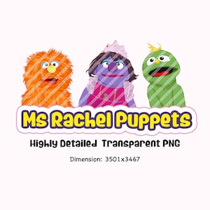 Ms Rachel Puppets Quality PNG Songs for Littles Puppet - Etsy