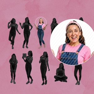 Ms. Rachel Full Body PNG Cutout Bundle | Transparent Digital Download ...