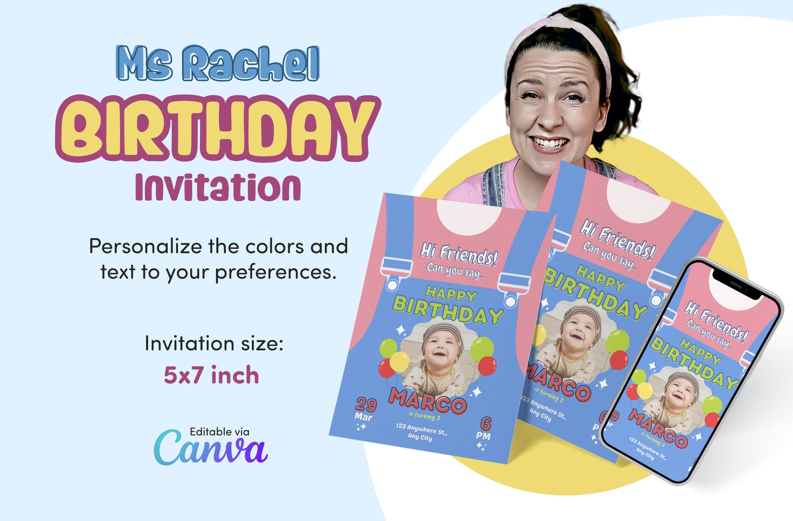 Ms Rachel Birthday Bundle Pack for Boy, Songs for Littles Birthday ...