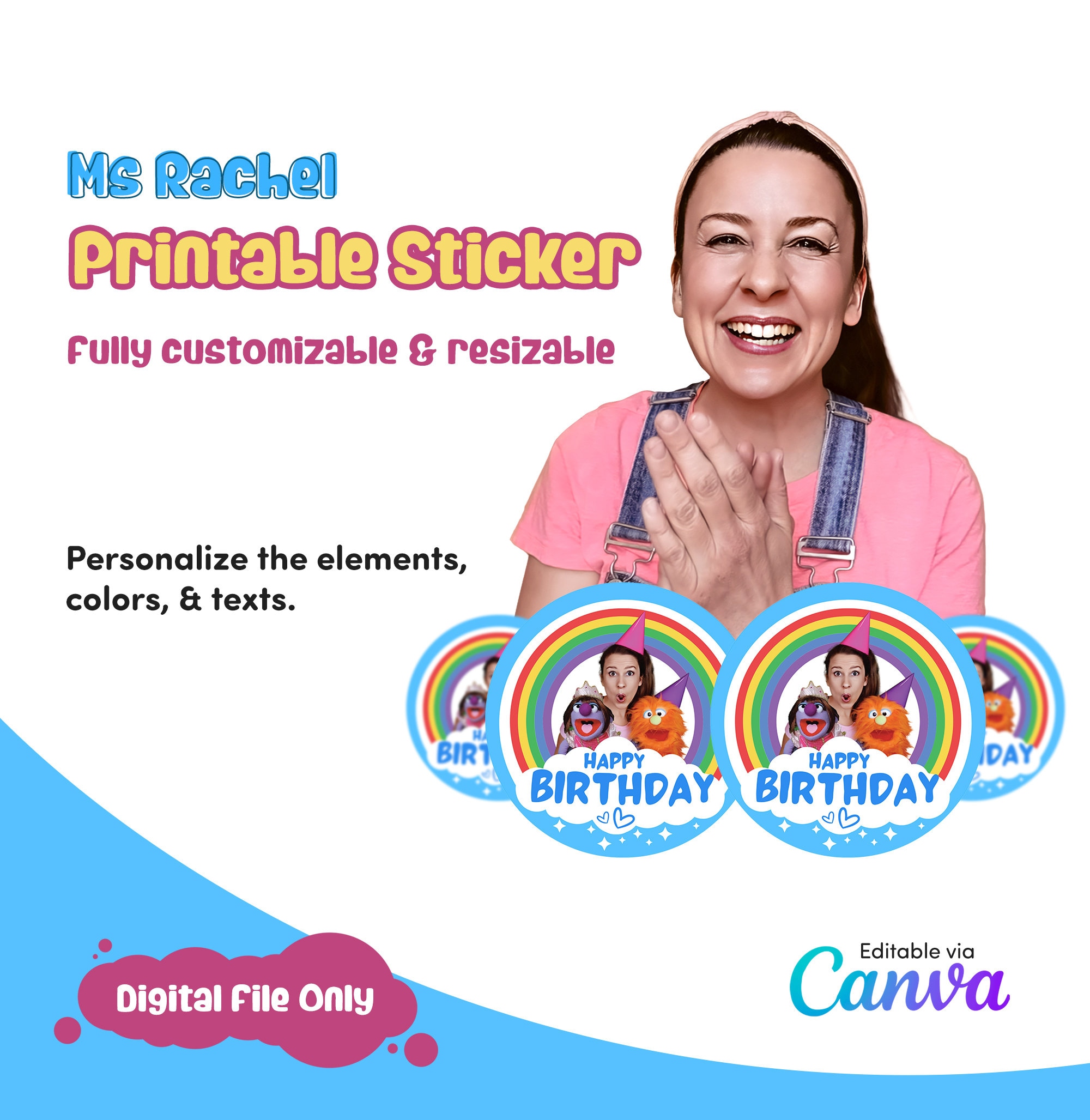 Ms Rachel Birthday Bundle Pack for Boy, Songs for Littles Birthday ...