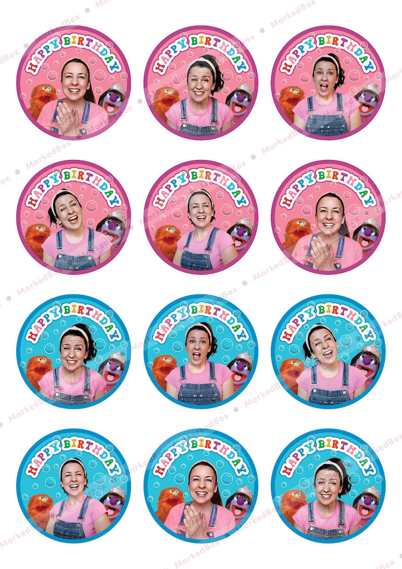 Ms Rachel Cupcake Toppers, Printable Cupcake Toppers, Multiple Facial ...