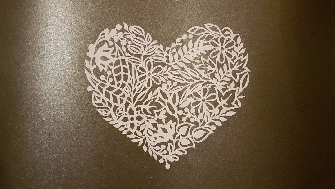 Heart Shaped Paper Cutting Art - Etsy