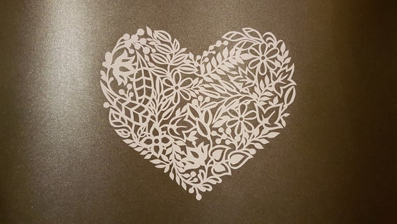 Heart Shaped Paper Cutting Art | Etsy