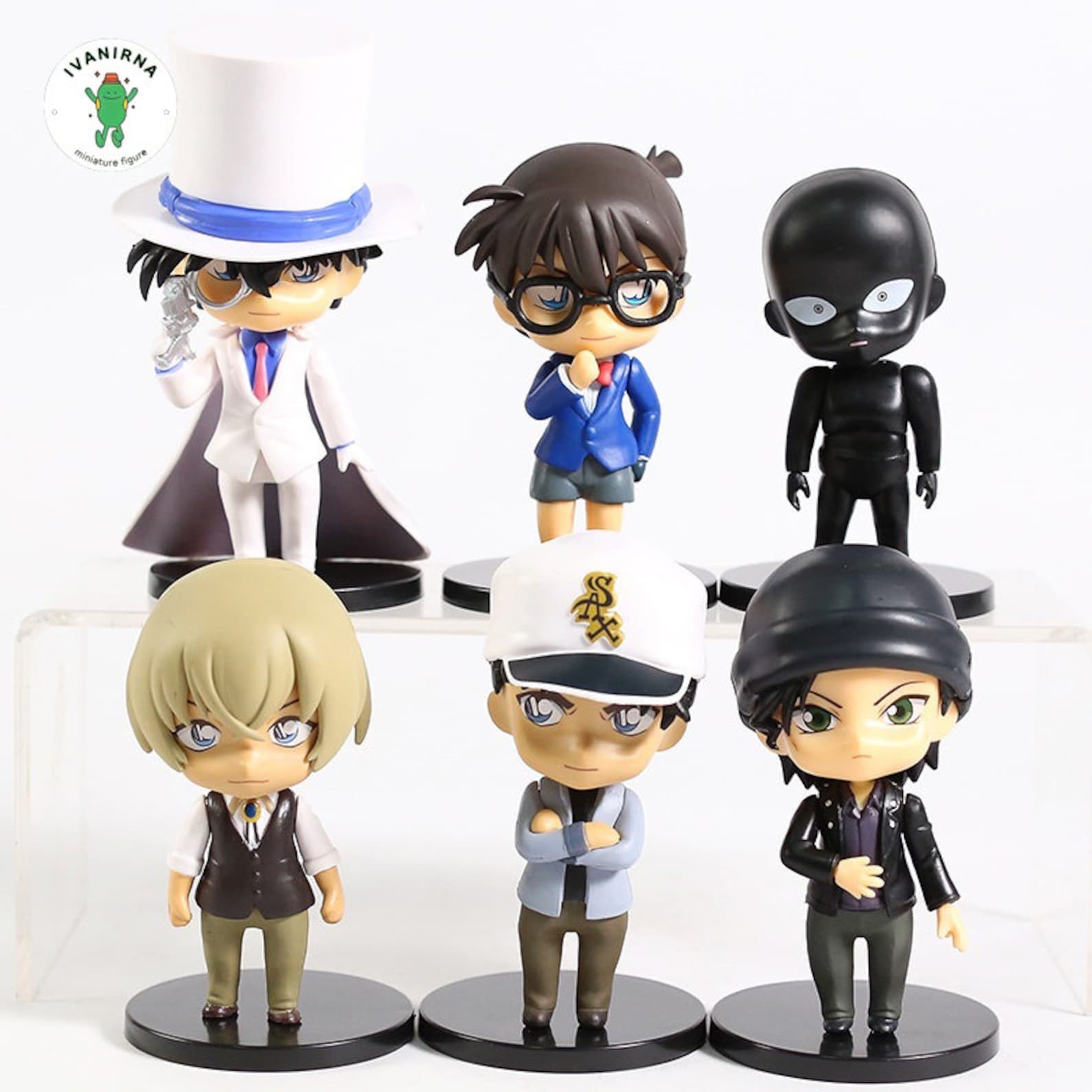 Anime Detective Miniature Figure Set 6 Pcs, Action Figure Anime ...