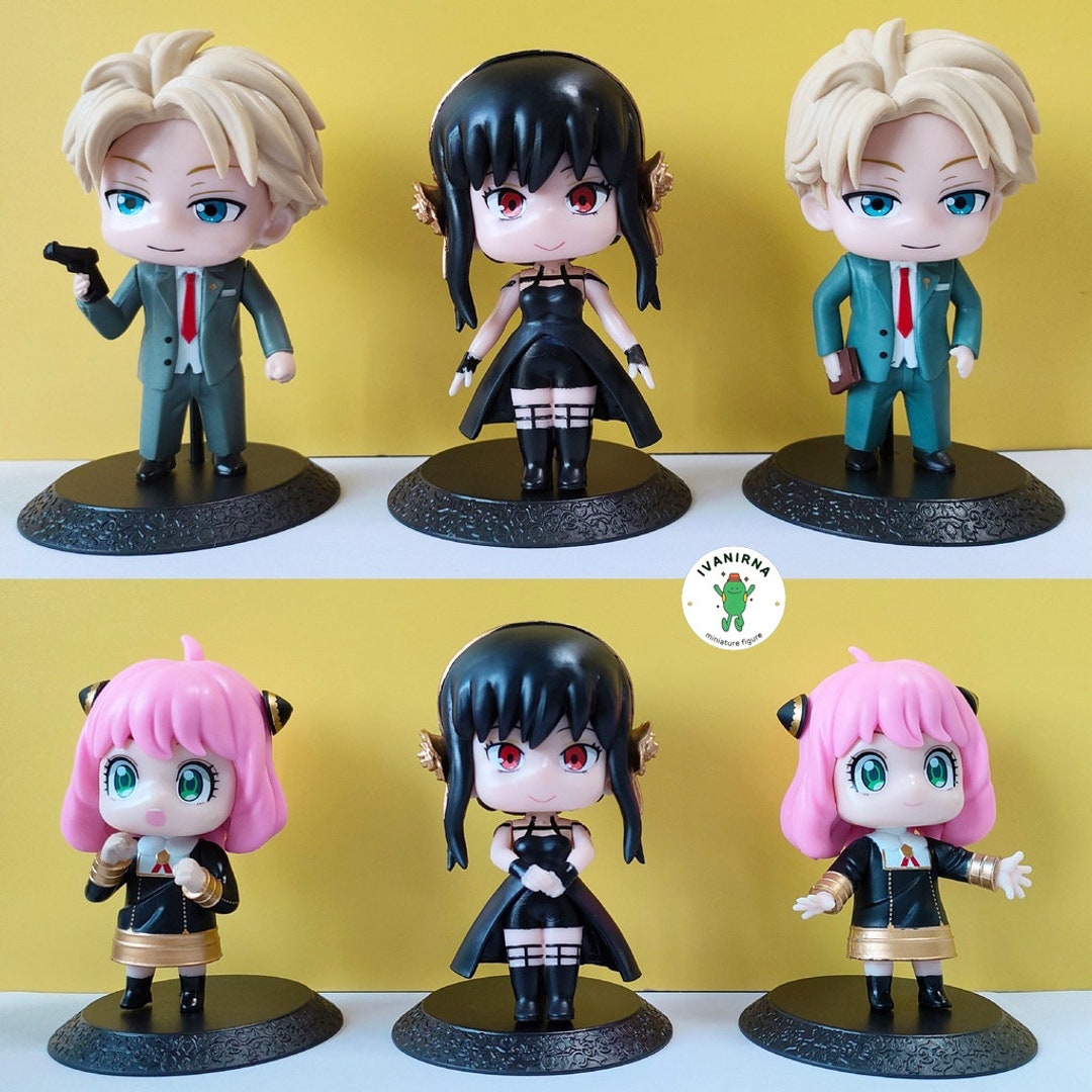 Miniature Figure Anime Set 6 Pcs, Spy Anime Figure, Action Figure Spy ...