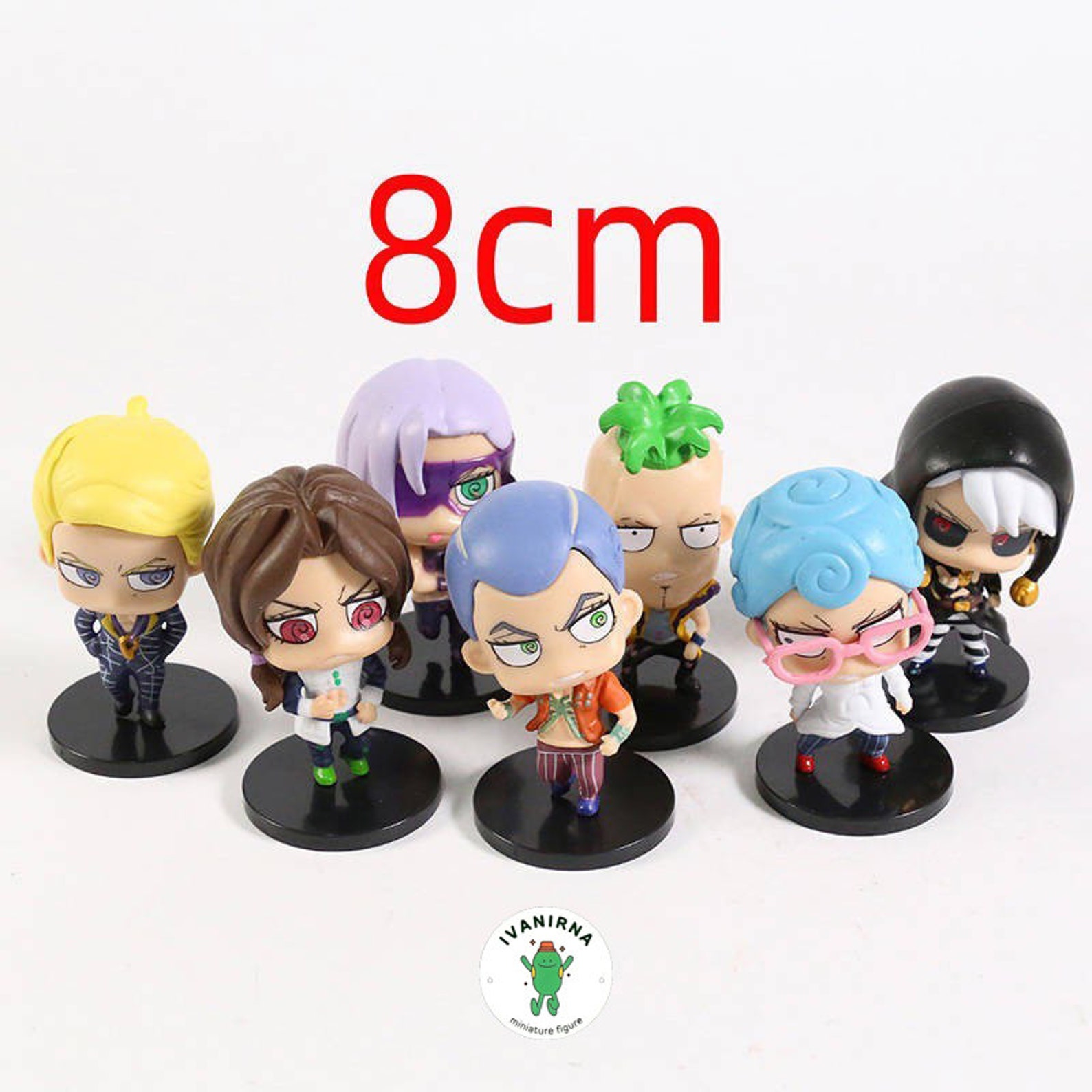 Anime Adventure Golden Wind Villain Set 7 Pcs, Action Figure Anime ...