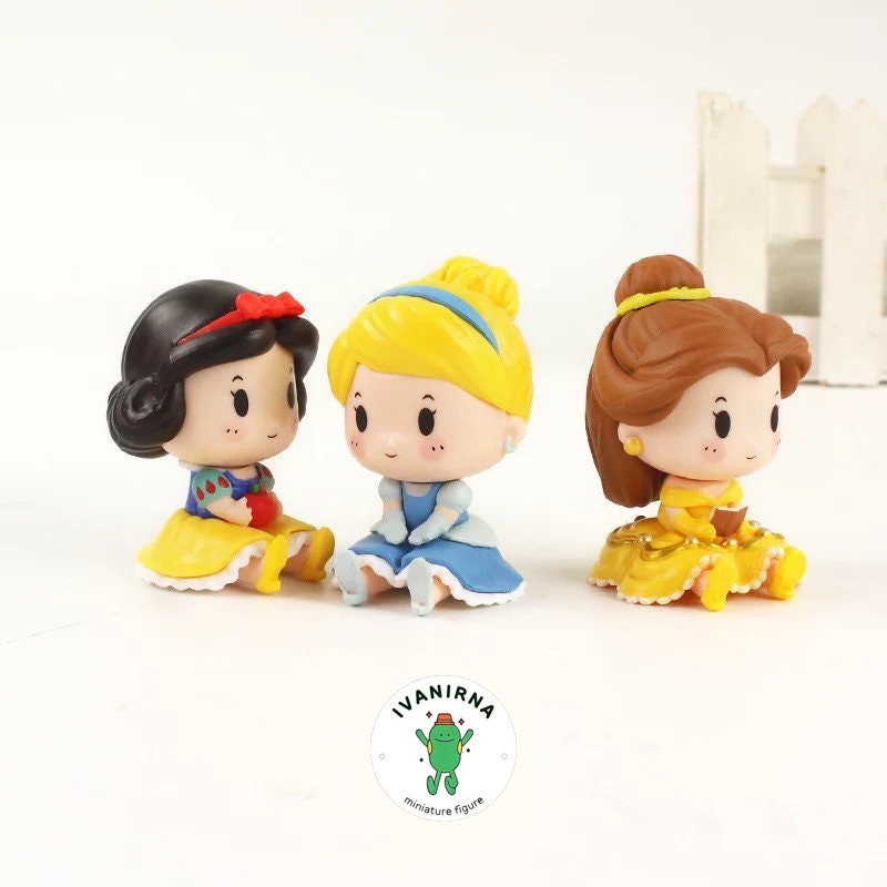 Mini Princess Figure Miniature Princess Figure Set 6 Pcs - Etsy