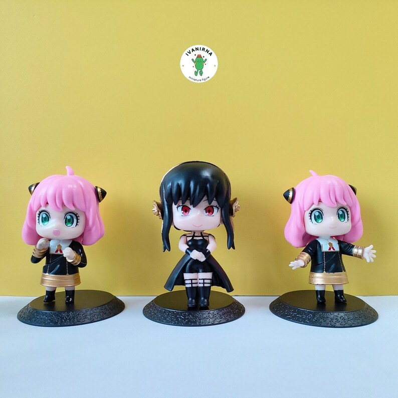 Miniature Figure Anime Set 6 Pcs, Spy Anime Figure, Action Figure Spy ...