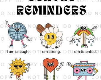 Pink Bow Gentle Reminders - Digital Download - Etsy