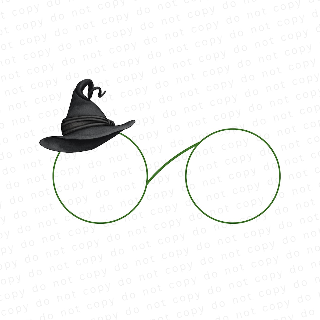 WICKED Elphaba Glasses & Hat Design - Etsy
