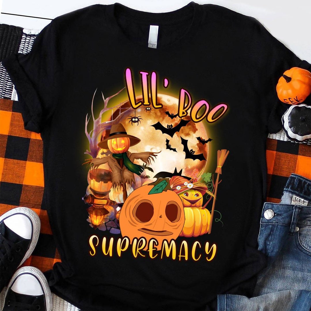 HHN 2023, Halloween Horror Tshirt, Lil Boo Supremacy Tribute, Pumpkin ...